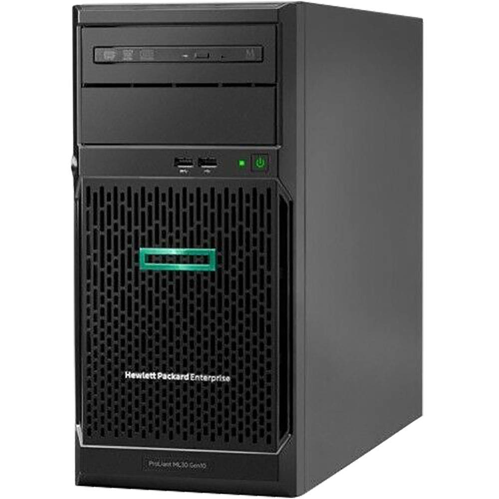 HP ProLiant ML30 Gen10 Tower Server Bundle with Intel Xeon E-2124, 16GB DDR4, 4TB SATA, RAID, and 16GB USB Drive