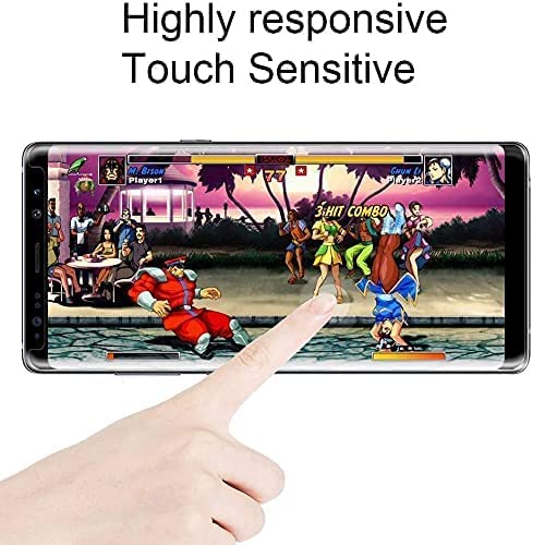 【2-PACK】Coolpow Designed for Samsung Galaxy Note 8 Screen Protector, Case Friendly, Anti-Bubble,3D Curved,Full Screen Coverage,9H Hardness,HD Clear, Samsung Note 8 Screen Protector Tempered Glass Film