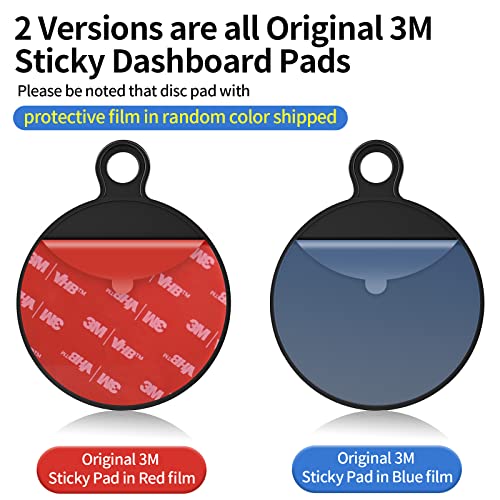 [3 Pack] Dashboard Pad Mounting Disk for Suction Cup Phone Mount & for Tom Tom Garmin GPS Suction Mount Sat Nav Dash Cam Holder Stick On Universal Dash Mount Pad w/3M Adhesive 70mm Diameter 3 Pcs