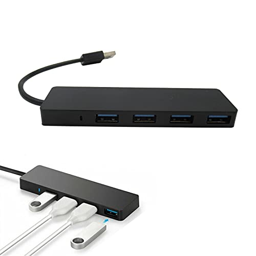 USB 3.0 Hub 4-Port Adapter Charger Data Super Speed for PC Mac Laptop Desktop