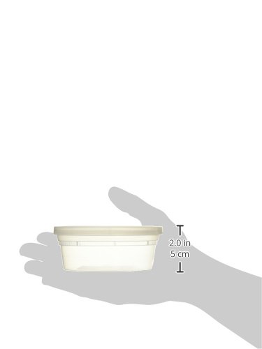 [48 Sets - 8 oz.] Plastic Containers with Lids - Slime Containers 8 oz - Small Containers with Lids