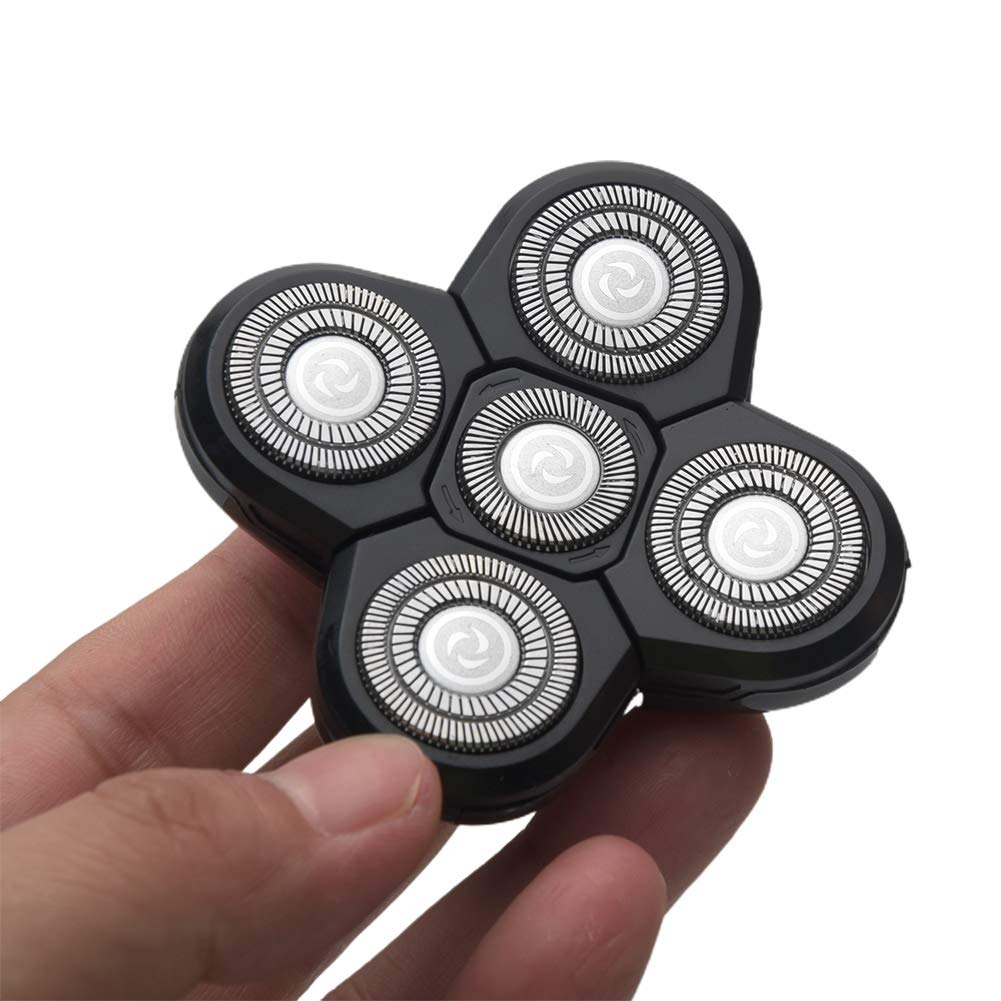 5 Head Shaver Heads, 2PCS Shaver Blade Heads Shaver Replacement for Electric Razor Shaving Bald Tool, Head and Face Electric Razor Shaver Head, Not Fit for Remington Razors
