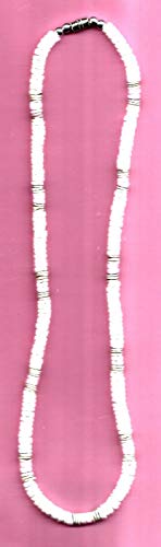 18" CLAM SHELL NECKLACE- FOR TEEN AGES COLOR WHITE AND PINK