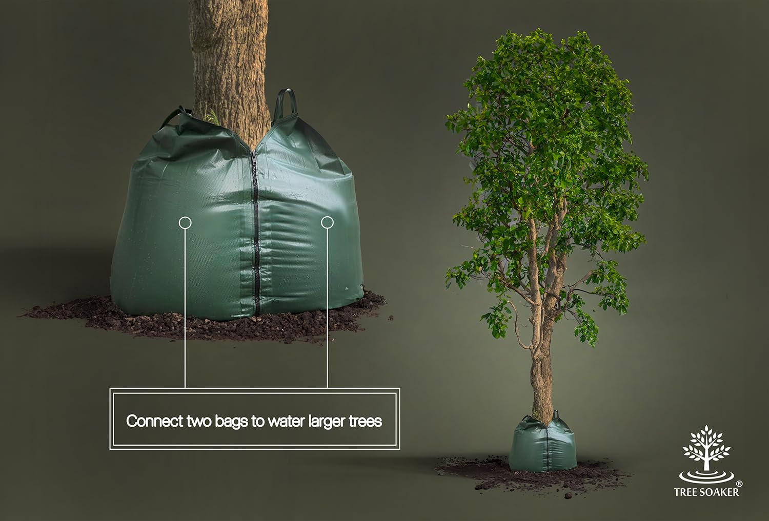 Tree Soaker Tree Watering Bag | 20 Gallon Slow Release Drip Tree Irrigation System | Watering Bag for Trees | 3 Pack