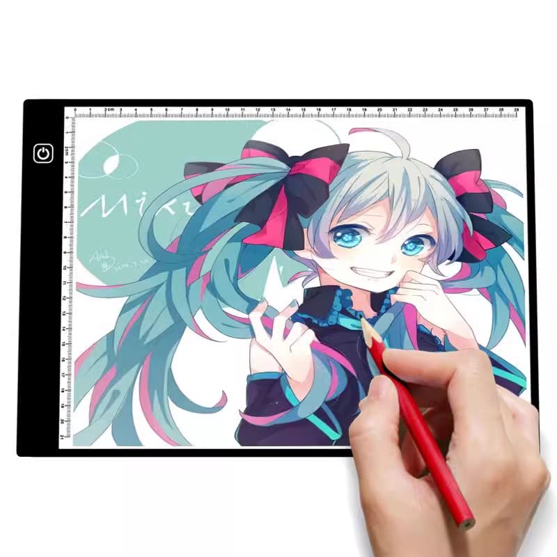 Smart Star Portable A4 Ultra-Thin LED Light Box Tracer USB Power Cable Dimmable Brightness LED Artcraft Tracing Light Box Light Pad for Artists Drawing Sketching Animation Stencilling X-rayViewing