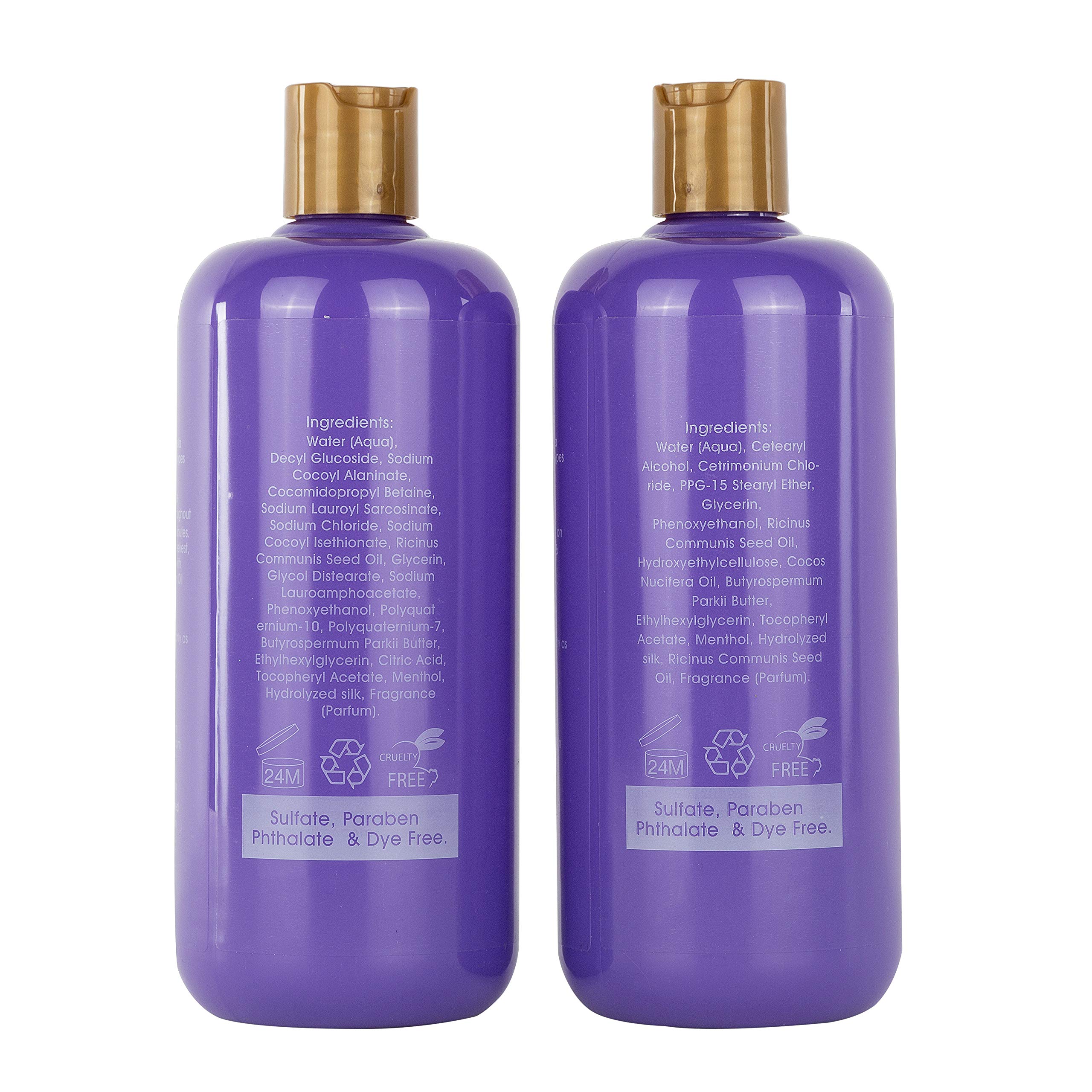 Ultra Volumizing, Growth Stimulating Organic Castor Oil Shampoo and Conditioner Set. Huge 26.5 oz Shampoo Conditioner Combination Pack to Strengthen, Grow and Restore.
