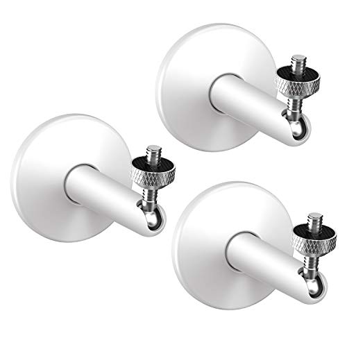 [3 Pack] KIWISMART Wall Mount Compatible with Ring Stick up Cam Wired/Battery and Ring Indoor Cam HD Securit Camera Metal Mount with 360 Degree Adjusable Mount (White)