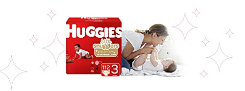 Huggies Little Snugglers Baby Diapers, Size 3 (16-28 lb.), 112 Ct, Giant Pack (Packaging May Vary)