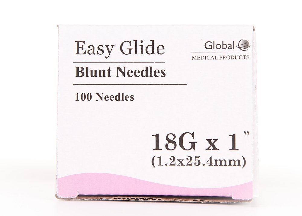 (Qty 50) 18 ga x 1" Dispensing Needle, Blunt Tip