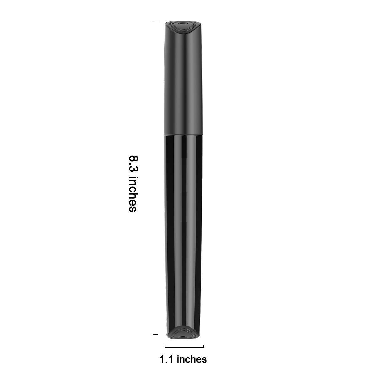 MiDubi Travel Toothbrush Case Plastic Toothbrush Holder Container Breathable Design with Air Hole Tube Cup Box for Home Daily Business Travel Camping School (Black)