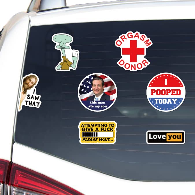105pcs Funny Stickers ,Adult meme Stickers, barry wood prank Decals for hard hat, laptop, bumper,Unique Durable Perfect for Waterbottle ,Laptop,Computer