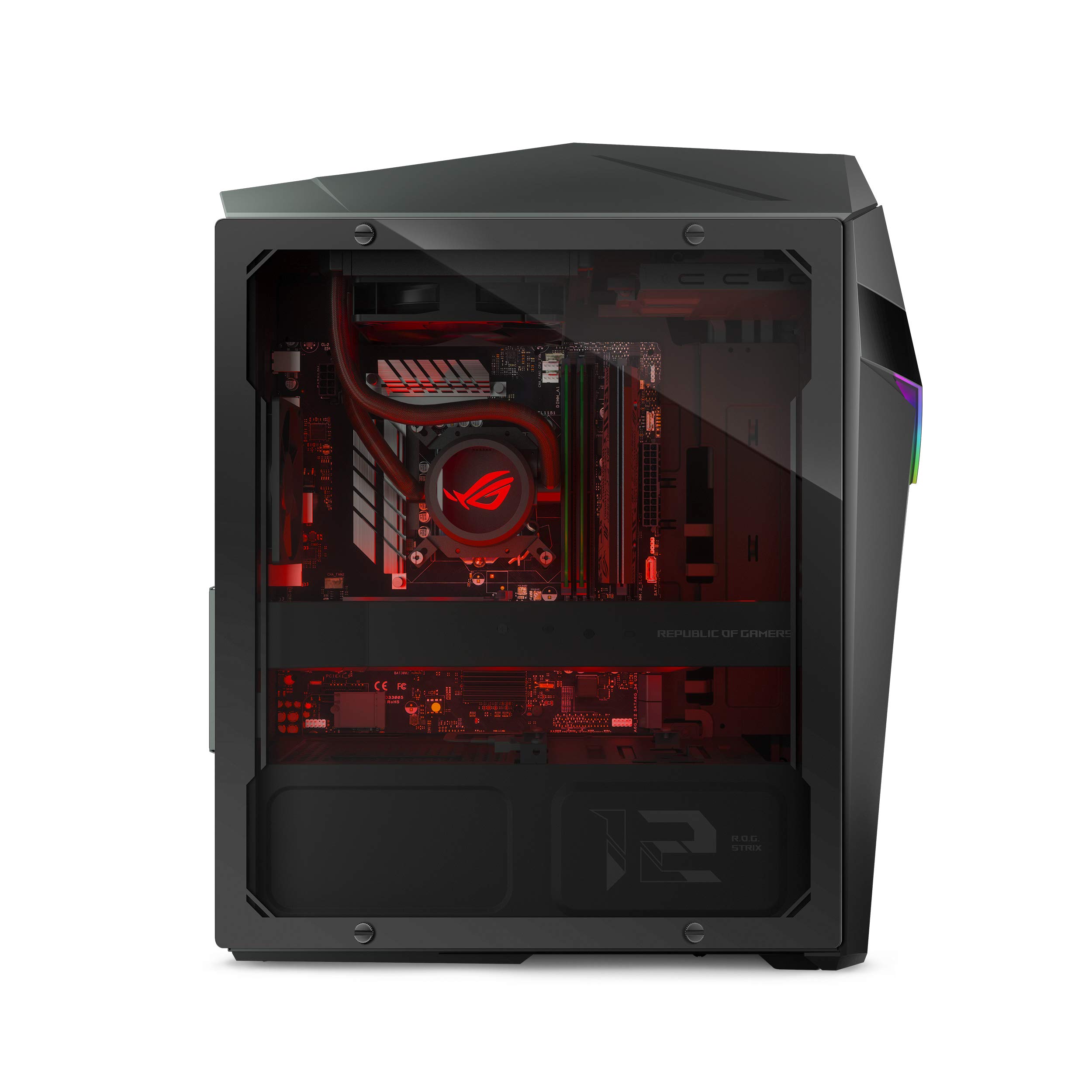 ROG Strix GL12 Gaming Desktop, Overclocked 9th Gen Intel Core i7-9700K, NVIDIA GeForce RTX 2080 8GB, 16GB DDR4 RAM, 512GB SSD + 1TB HDD, Windows 10 - GL12CX-DS781