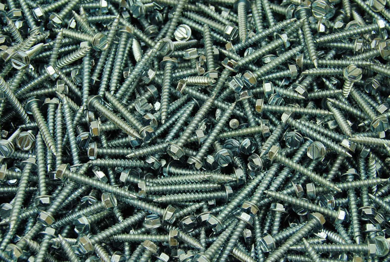 (850) Zip Screws 8 x 1-1/4 Self-Piercing Hex Washer Head Sheet Metal