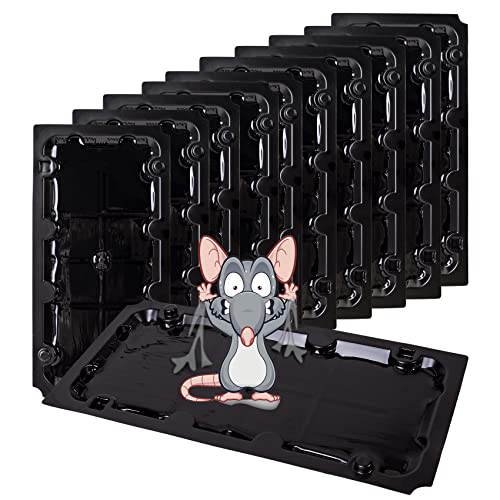 10 Pack Sticky Mouse Trap Rat Traps Indoor, Mouse Traps Indoor for Home, Glue Traps for Mice and Rats, Snake(Large Size)