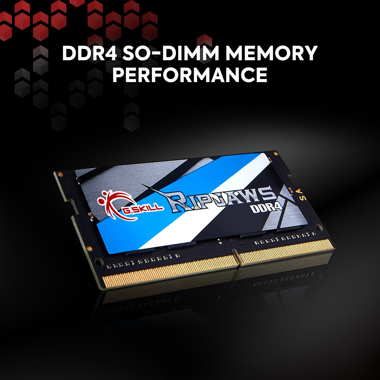 G.SKILL Ripjaws DDR4 SO-DIMM Series DDR4 RAM 32GB (2x16GB) 2666MT/s CL19-19-19-43 1.20V Unbuffered Non-ECC Notebook/Laptop Memory SODIMM (F4-2666C19D-32GRS)