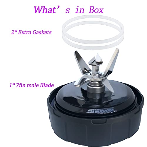[ New Model] Replacement blender Blade for Ninja Accessories, Only Compatible with Nutri Ninja Foodi Power Blender SS150,SS151,SS300, SS350,SS351, SS351TGT, CO351B, SS100, SS101, SS101C, CO101B