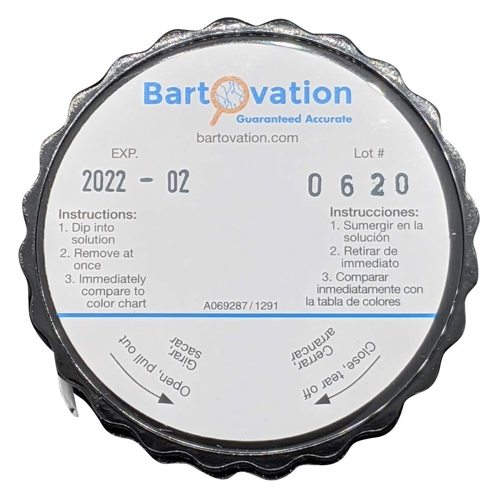 Chlorine Sani Test Strips for Food Service Restaurant Sanitizer Bleach Test Paper, 10-200 ppm [5 Meter Roll]