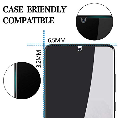 [2 Pack] Galaxy S20 Privacy Screen Protector, Anti-Spy Flexible Film TPU Screen Protector for Galaxy S20 6.2 Inch 2020 [Support Fingerprint ID] [Full Adhesive Coverage] [Easy Installation Frame]