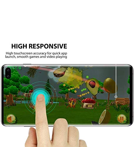 [2 Pack] YWXTW Galaxy S10 Plus Privacy Screen Protector, Tempered Glass Anti-Spy 9H Hardness Black Film for Samsung Galaxy S10 Plus, 3D Touch Anti-Peek Anti-Scratch Bubble Free Easy Install