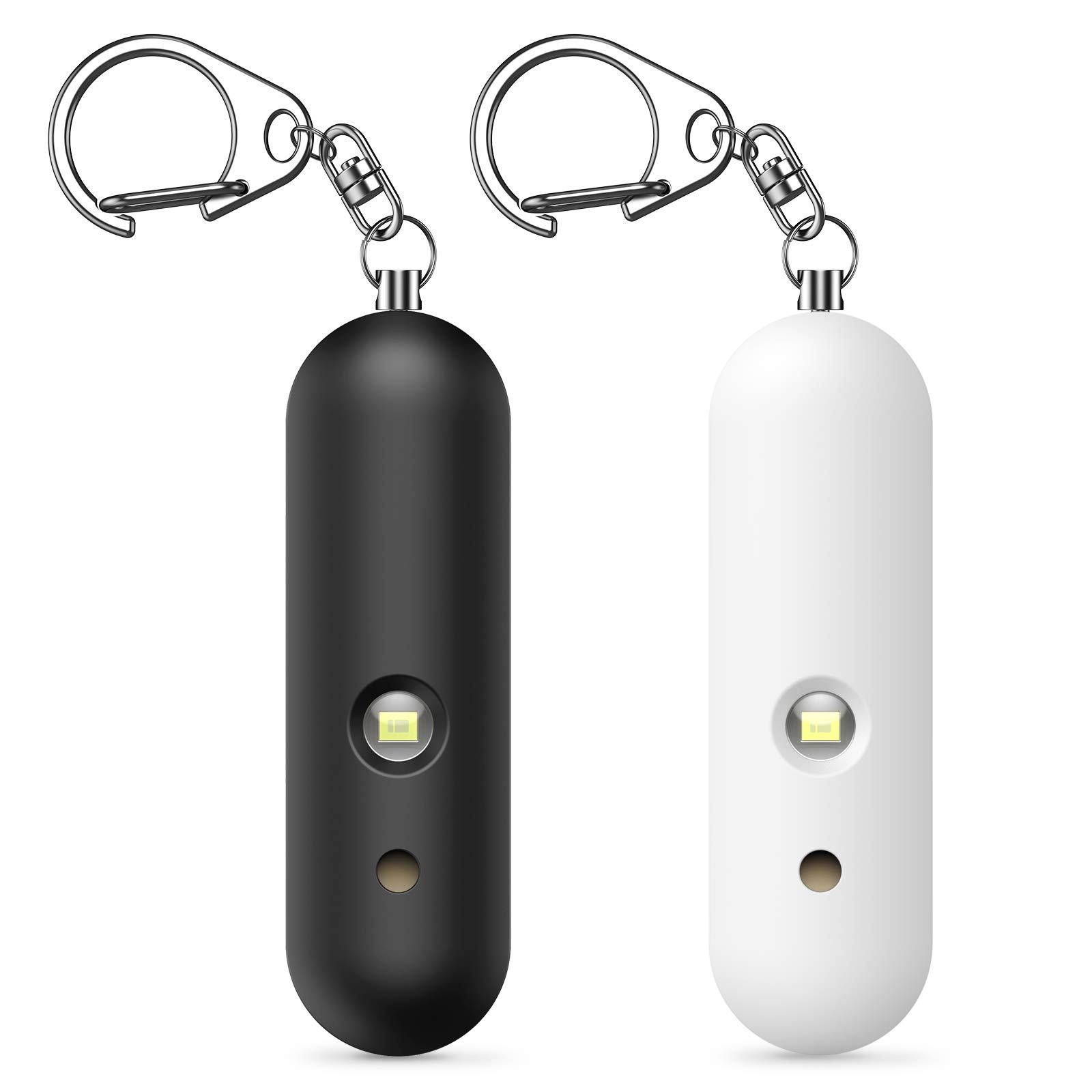 (Upgraded Version) Safe Sound Personal Alarm, 130dB Safesound Security Alarm Keychain, Dual Speakers, Emergency Self Defense Alarm with LED Light, for Kids, Women, Elderly (2 Pack)