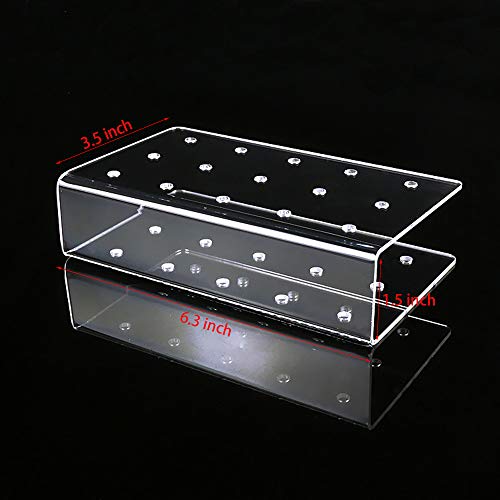 2 Pack Acrylic Cake Pop Stand Display 15 Hole Lollipop Display Stand Tray Decorating Kit for Weddings Baby Showers Birthday Party Anniversaries Halloween Christmas Candy Decorative
