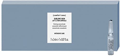 [ comfort zone ] Sublime Skin Lift & Firm Ampoules, With Anti-Wrinkle Peptide And Macro Hyaluronic Acid, Firm, Plump And Smooth, 7 ct.