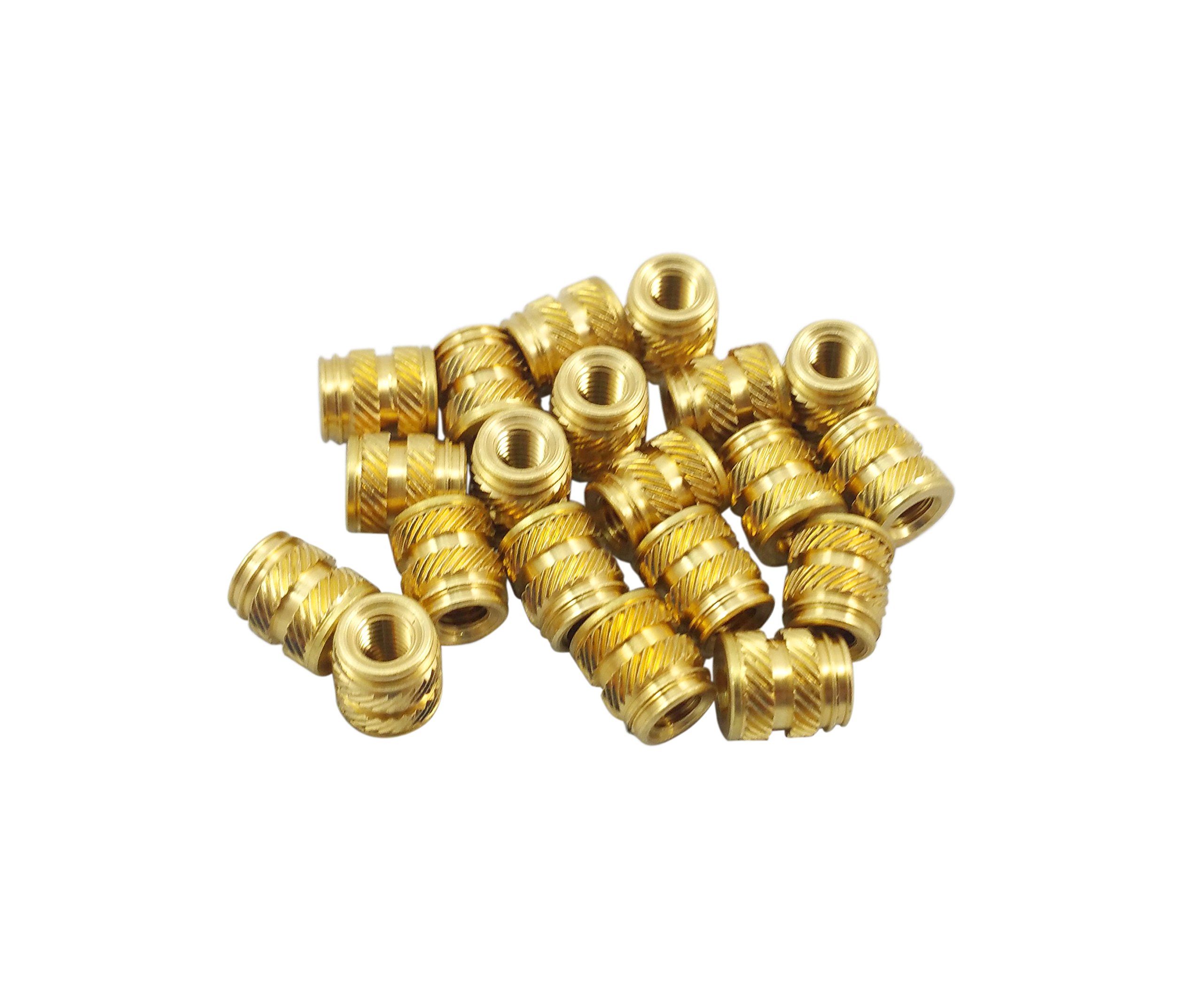 [initeq] #6-32 Threaded Heat Set Inserts for 3D Printing (100, Long)