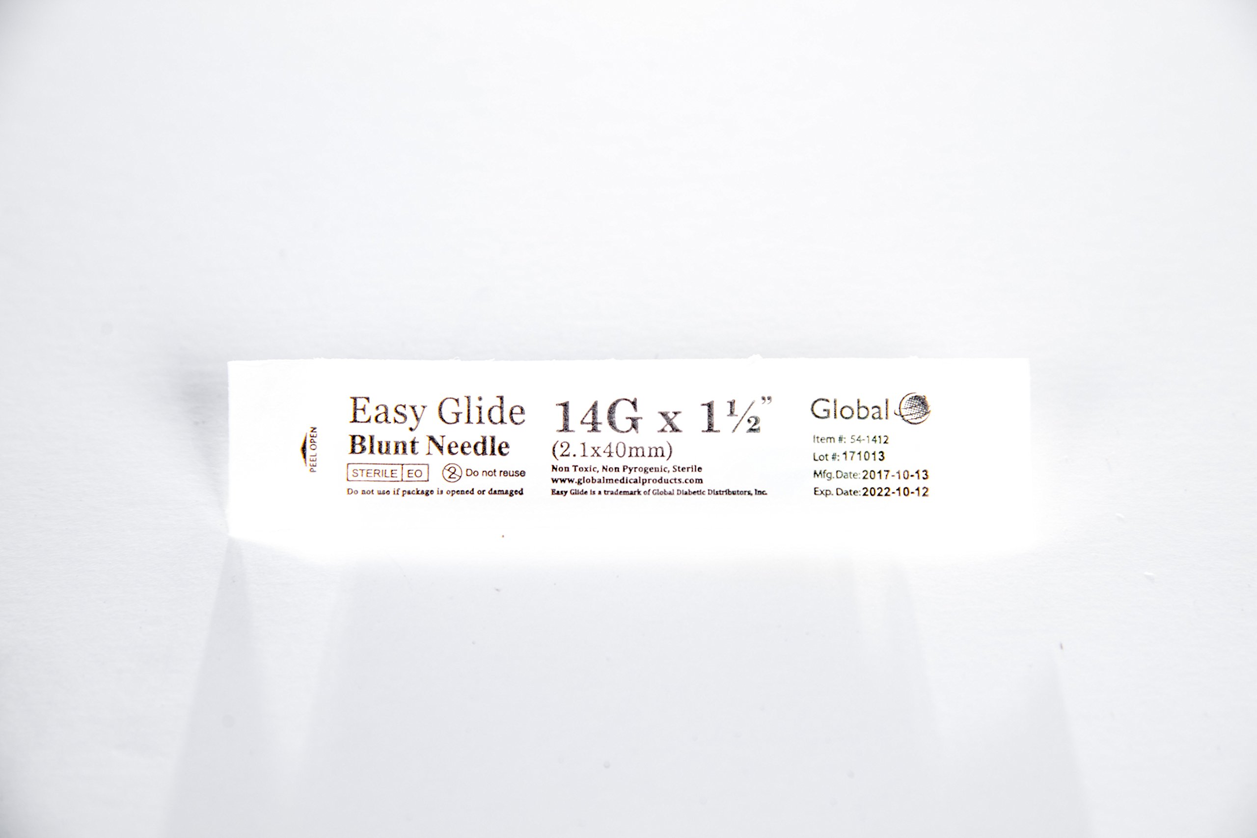 (Qty 25) 14 ga x 1-1/2" Dispensing Needle, Blunt Tip