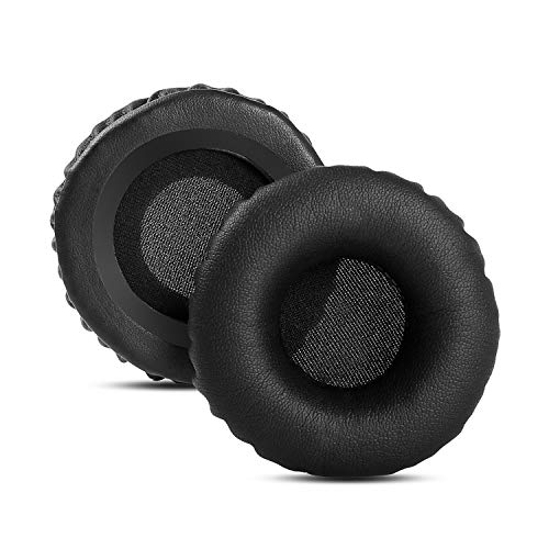 1 Pair Replacement Ear Pads Cushions Compatible with Pioneer SE-MJ553BT MJ553bt Headset Earmuffs Ear Cups (Black)