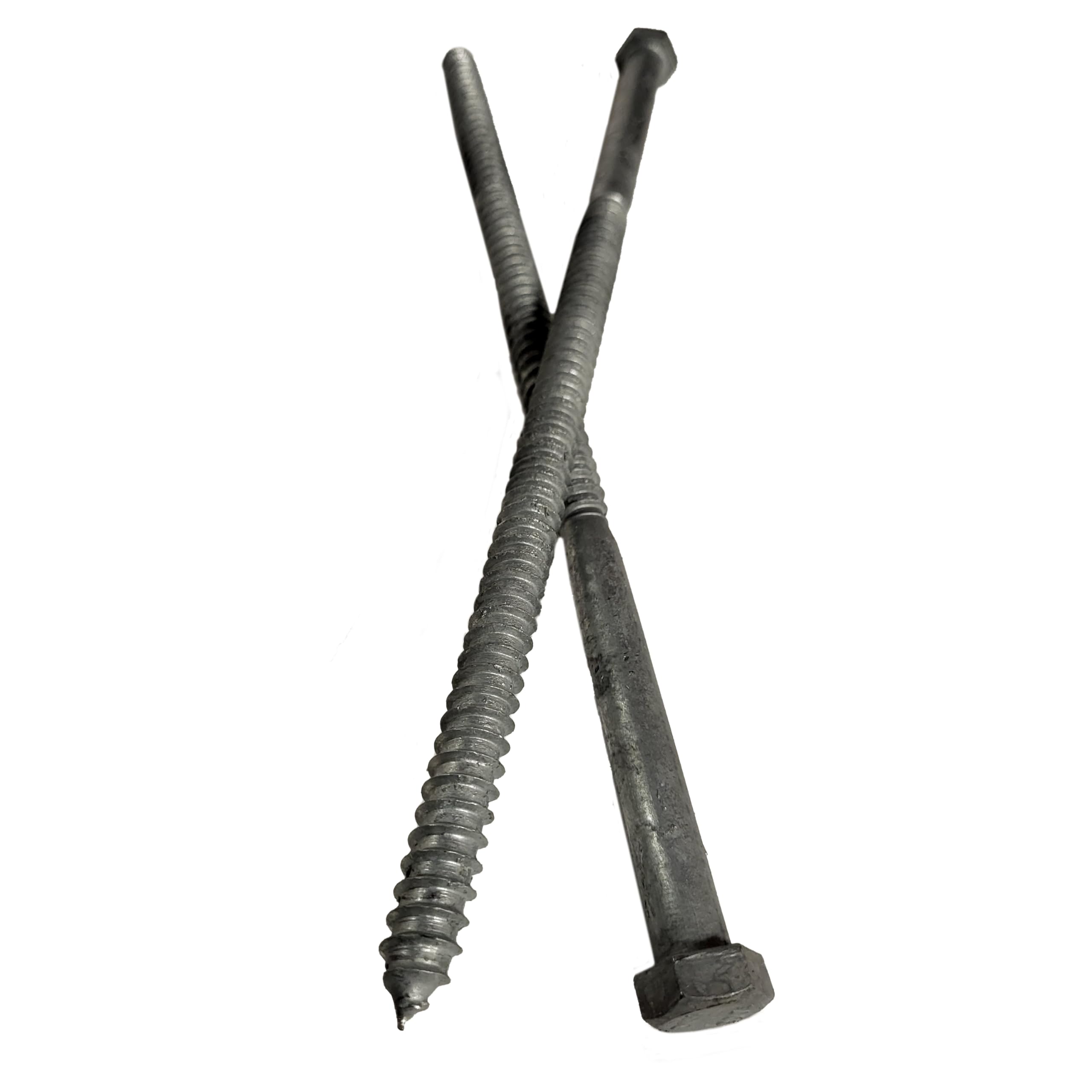 1/2" x 12" Lag Bolt Screws | Hex Head | Hot Dip Galvanized | ASTM A307 | 10pcs Box