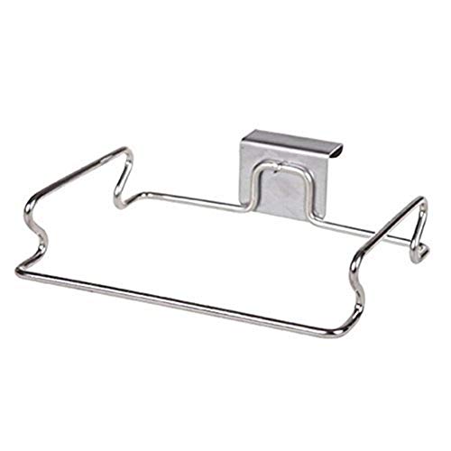 *m·kvfa* Metal Hanging Garbage Bags Rack Kitchen Wash Cloth Towel Storage Shelf Wall Hanging Cupboard Cabinet Stand Organizer Shelf for Toilet Bathroom Living Room