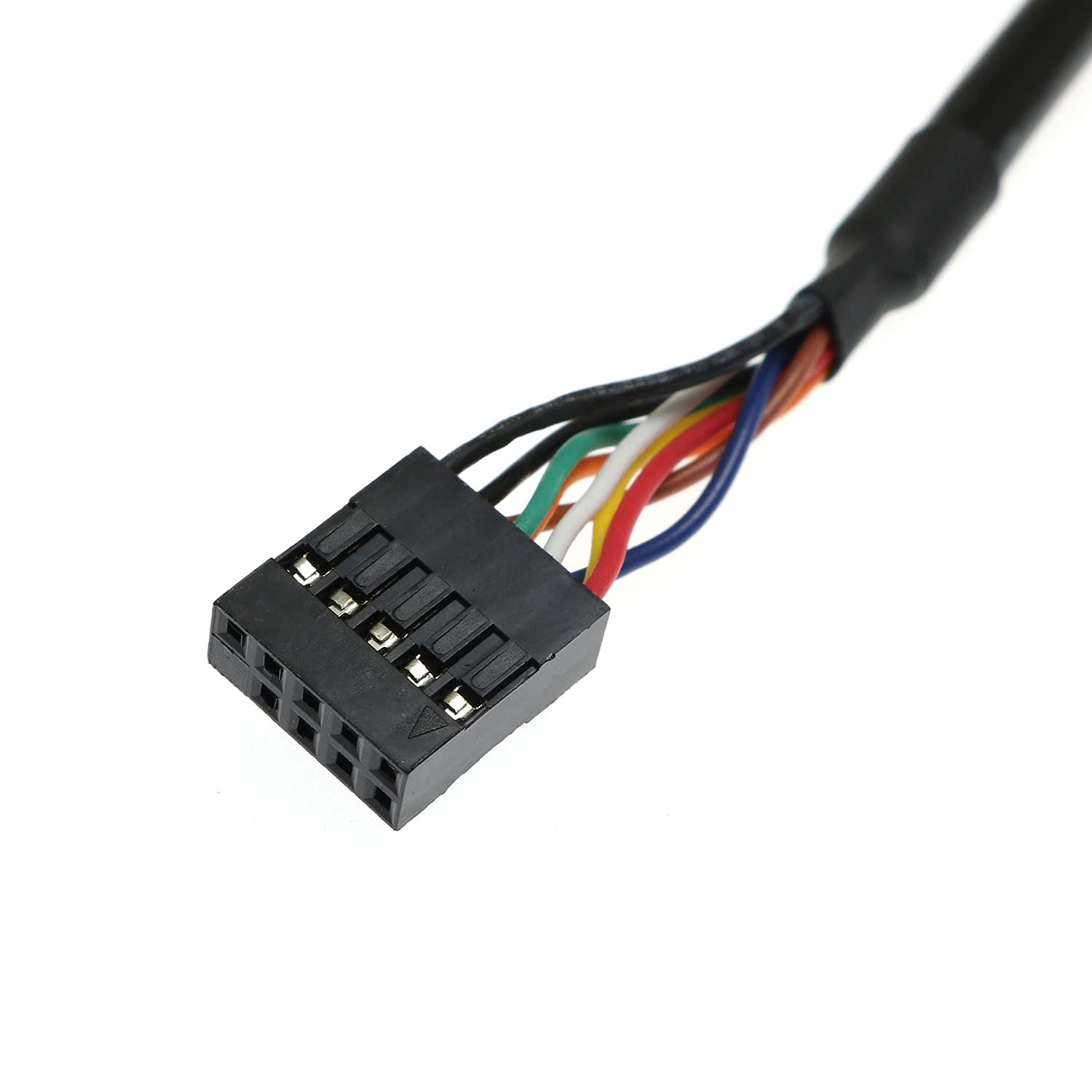 BAIRONG USB 2.0 Internal Motherboard Header Cable USB 2.0 9pin Female to Female Internal Motherboard Header Cable