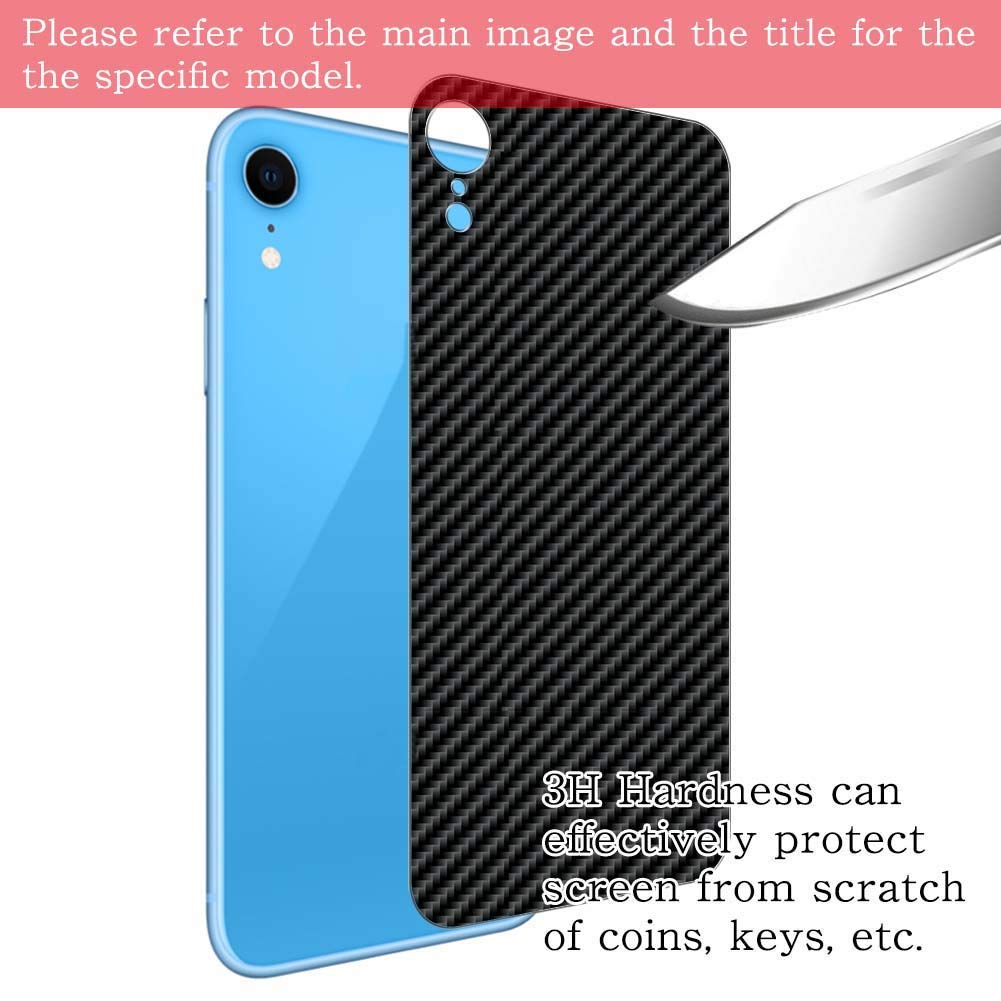 [2 Pack] Synvy Back Protector Film, Compatible with Google Nexus 9 8.9" nexus9 Black Carbon TPU Guard Skin Sticker [ Not Front Tempered Glass Screen Protectors ]