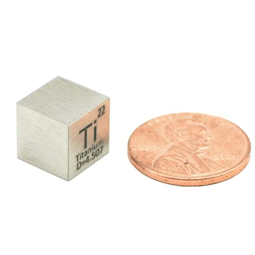 0.39" Element Cube Set 10mm Density Cubes for Periodic Table Collection Up to 99.99% Purity (0.39β, 9-01)