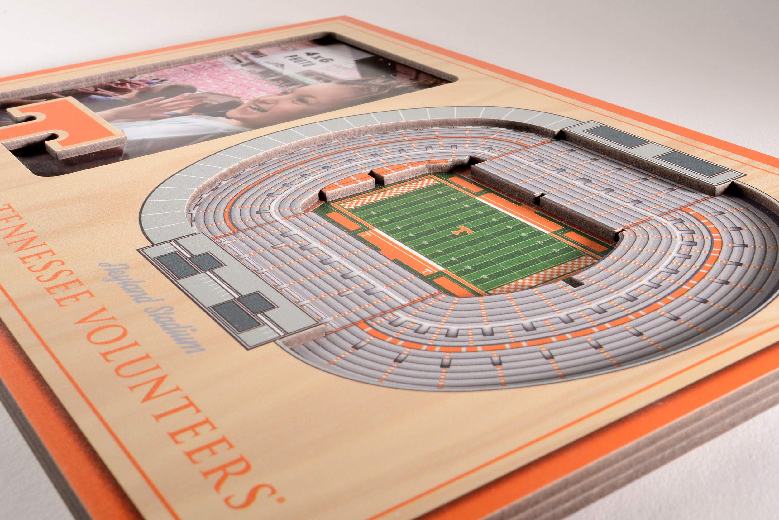 YouTheFan NCAA Tennessee Volunteers 3D StadiumView Picture Frame - Neyland Stadium, 12" x 8"