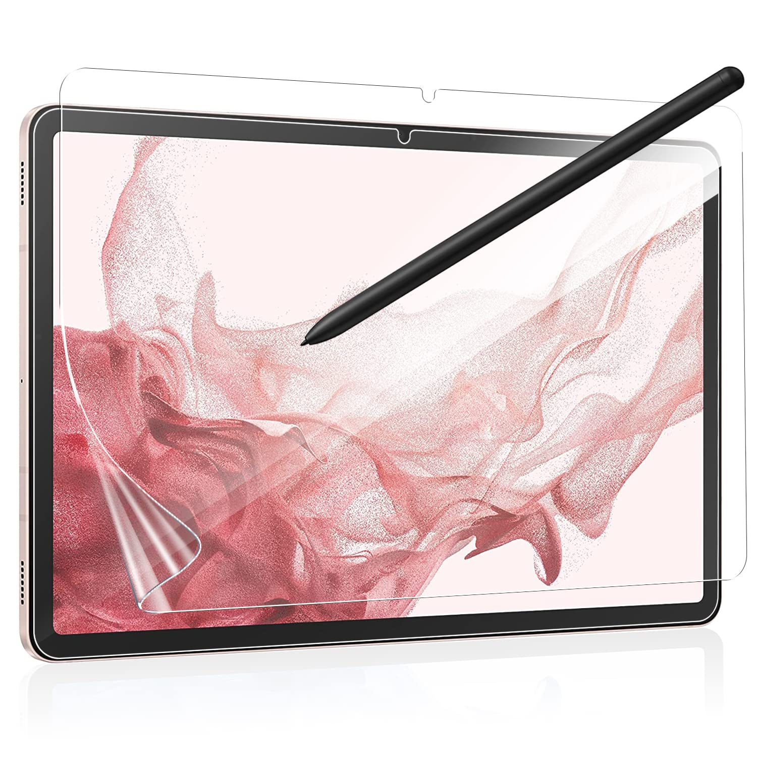 [2 Pack] Zeking Paperfeel Screen Protector Compatible with Samsung Galaxy Tab S8+/S8 Plus 12.4" (SM-X800/ X806), [Feel Like Paper Film Writing] Anti Glare Tablet PET Film for S-Pen