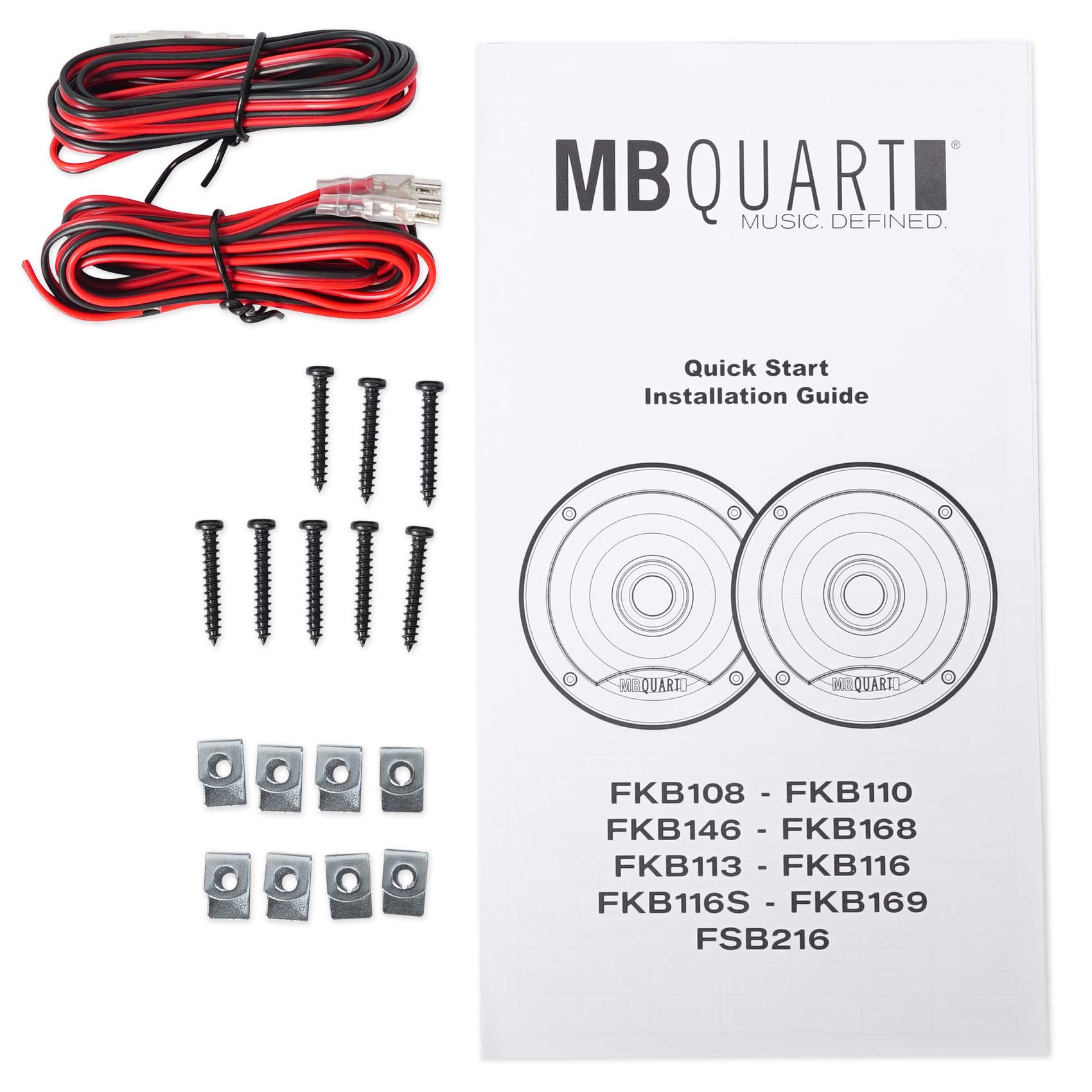 (4) MB Quart FKB113 5.25" 180 Watt Car Audio Coaxial Speakers