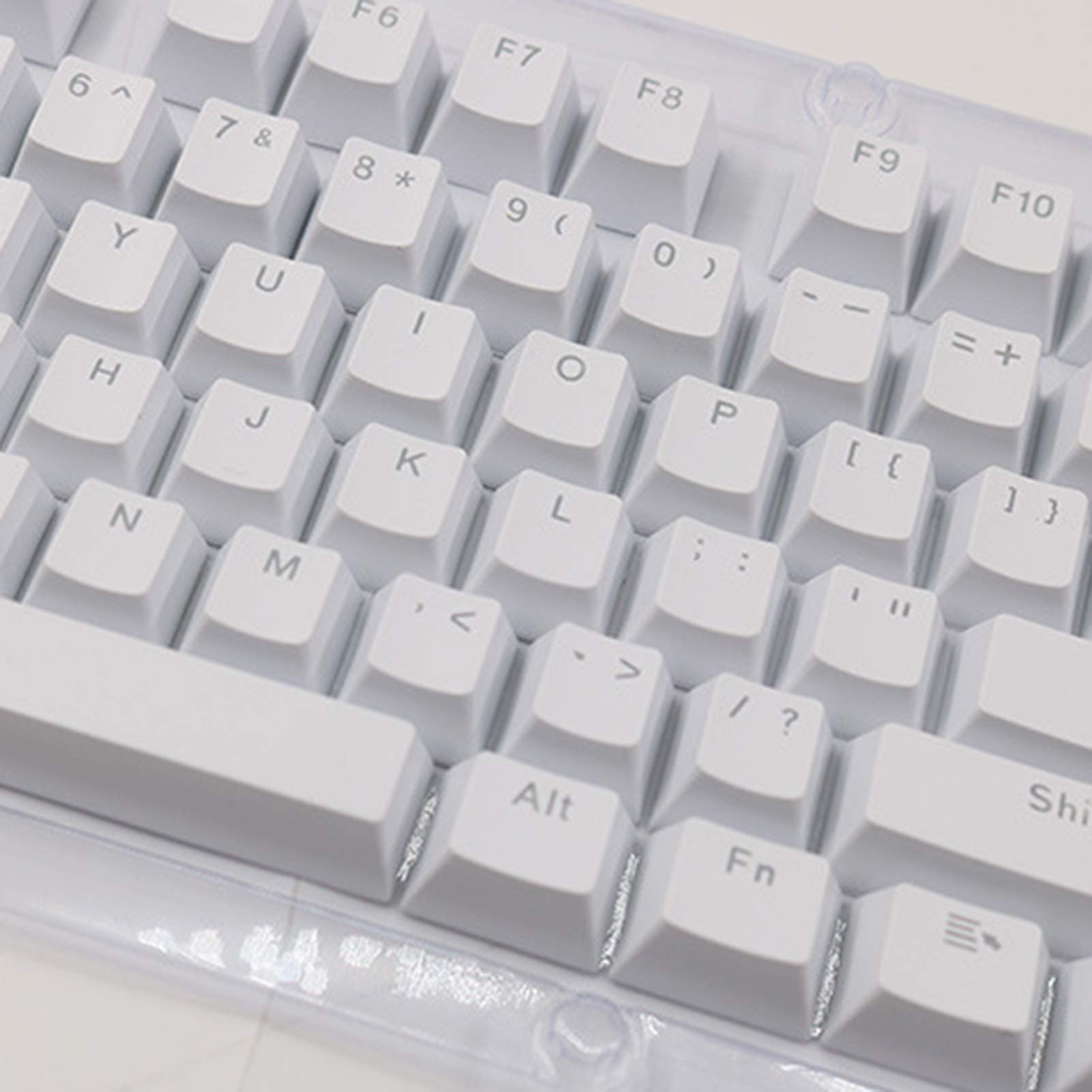 104Keys Keycap Set Double Color Backlight Key Cover for Cherry MX Mechanical Keyboard Gaming Keyboard Black Red