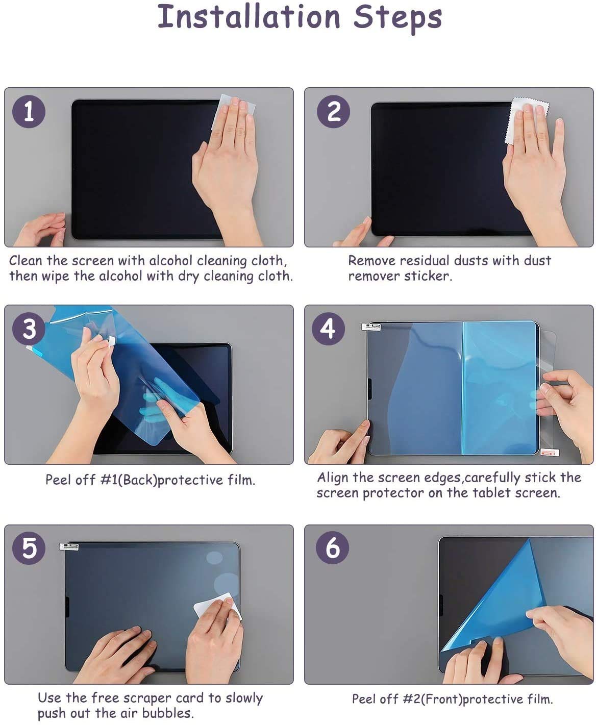 [2 Pack]Nusign 10.2‘’ Paperfeel blue light Screen Protector ,Compatible with iPad 9/8/7 (10.2-Inch, 2020/2019 Model, 9th,8th / 7th Generation).Anti-Blue Light (Eye Care) Protection. Anti-Glare Matte Surface for Drawing, Great Sensitivity. Scratch Proof
