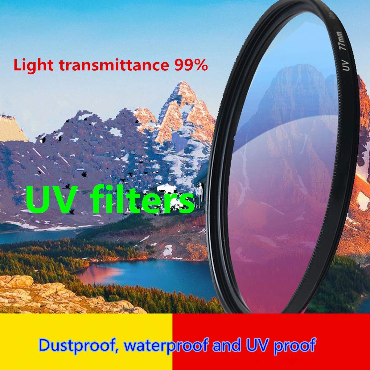 (49,52,55,58,62,67,72,77mm)40.5MM Altura Photo Professional Photography Lens Filter Kit (UV, CPL Polarizer, Neutral Density ND2-ND400,FLD ) for Camera Lens with 40.5MM Lens Filter Thread + Filter Case