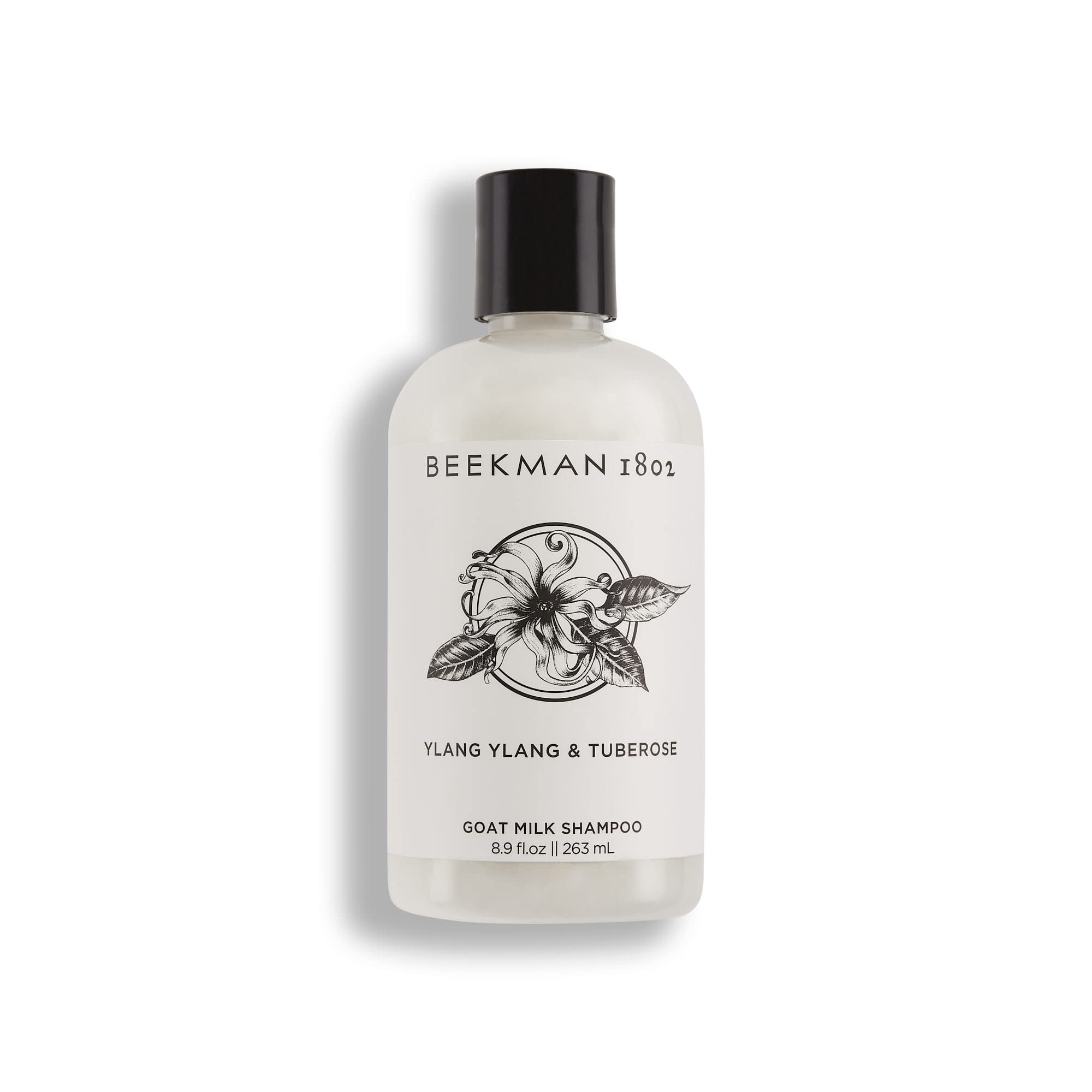 Beekman 1802 Goat Milk Shampoo, Ylang Ylang & Tuberose - 8.9 oz - Cleanses, Nourishes & Revitalizes Dry, Damaged Hair - Color Safe - Cruelty Free
