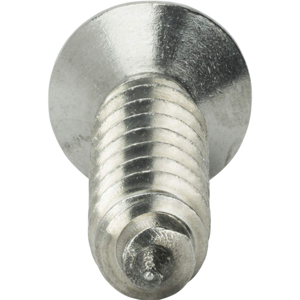 #10 x 1-3/4 Self Tapping Sheet Metal Screws Oval Head Stainless Steel Qty 50