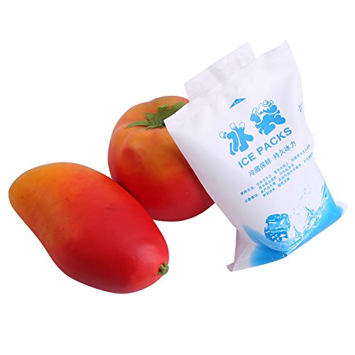 10pcs Food Ice Pack Leakproof Gel Pack Refrigerant Freezer Cold Pack Cooling Bags for Lunch Box(200ml)