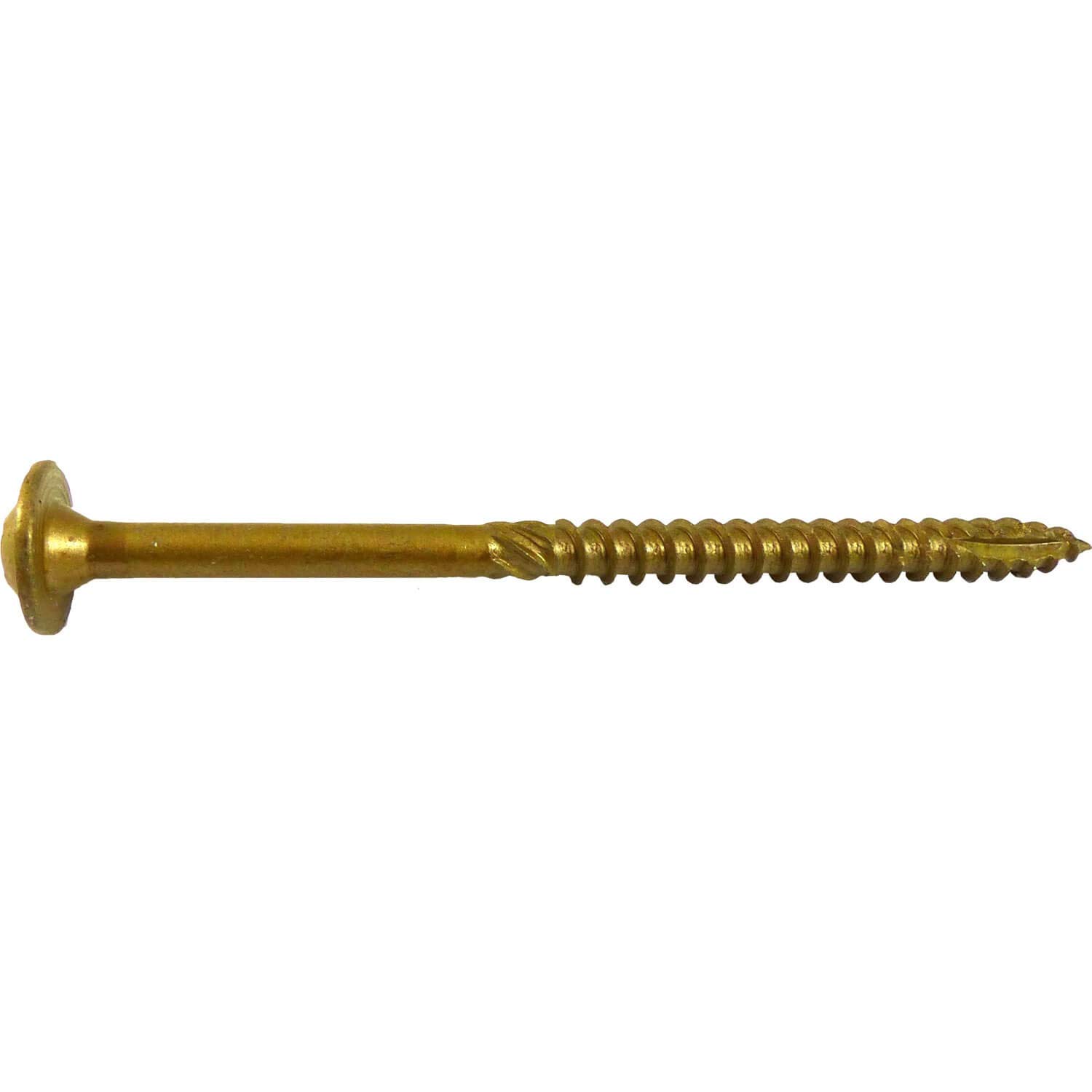 #17 x 4" Construction Lag Screw Exterior Coated Torx/Star Drive Heavy Duty Structural Lag Screw Far Superior to Common Lag Screws - Modified Truss Washer Head - 100 SCREW COUNT