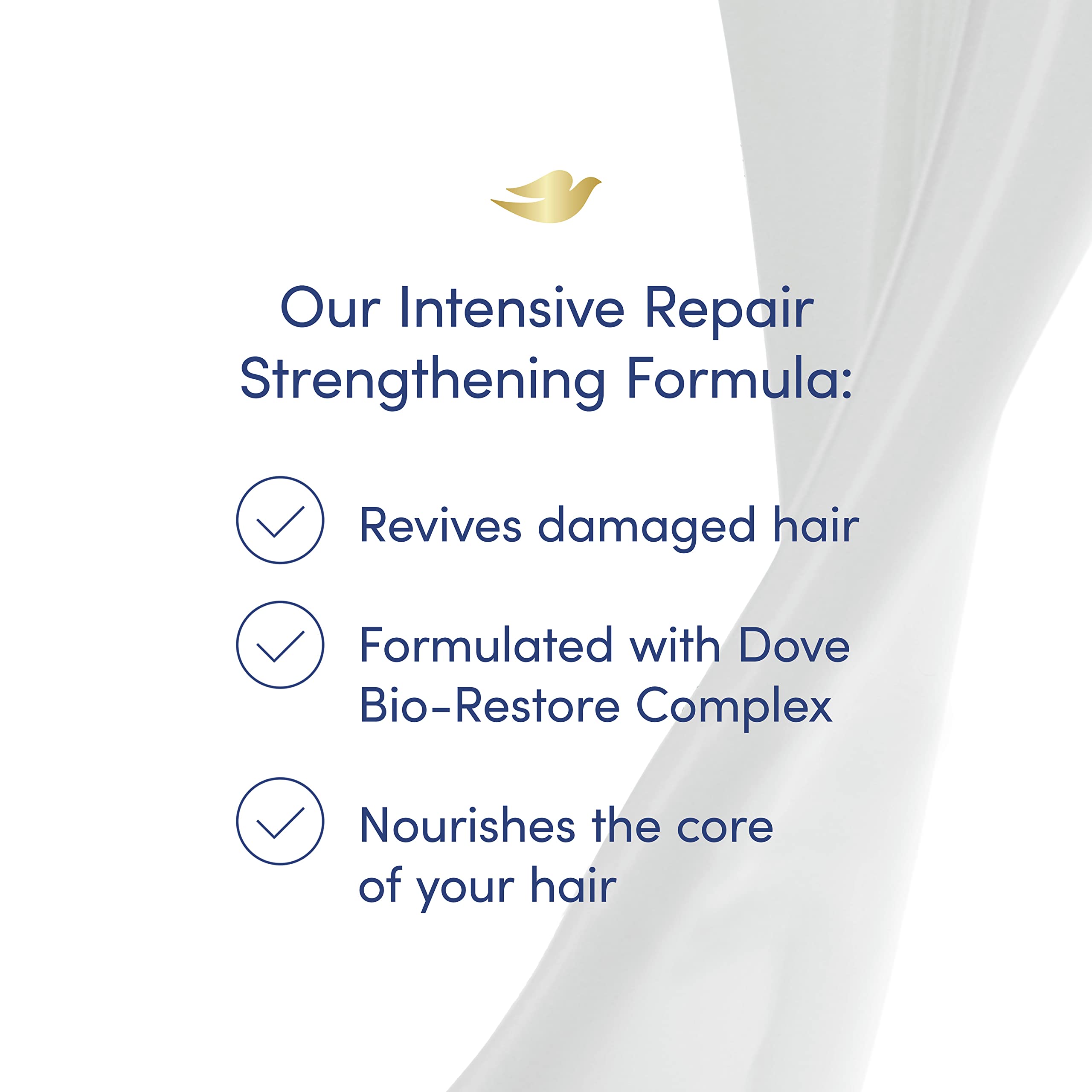 Dove Nutritive Solutions Strengthening Conditioner Intensive Repair 4 Count for Damaged Hair Deep Conditioner with Keratin Actives 20.4 oz