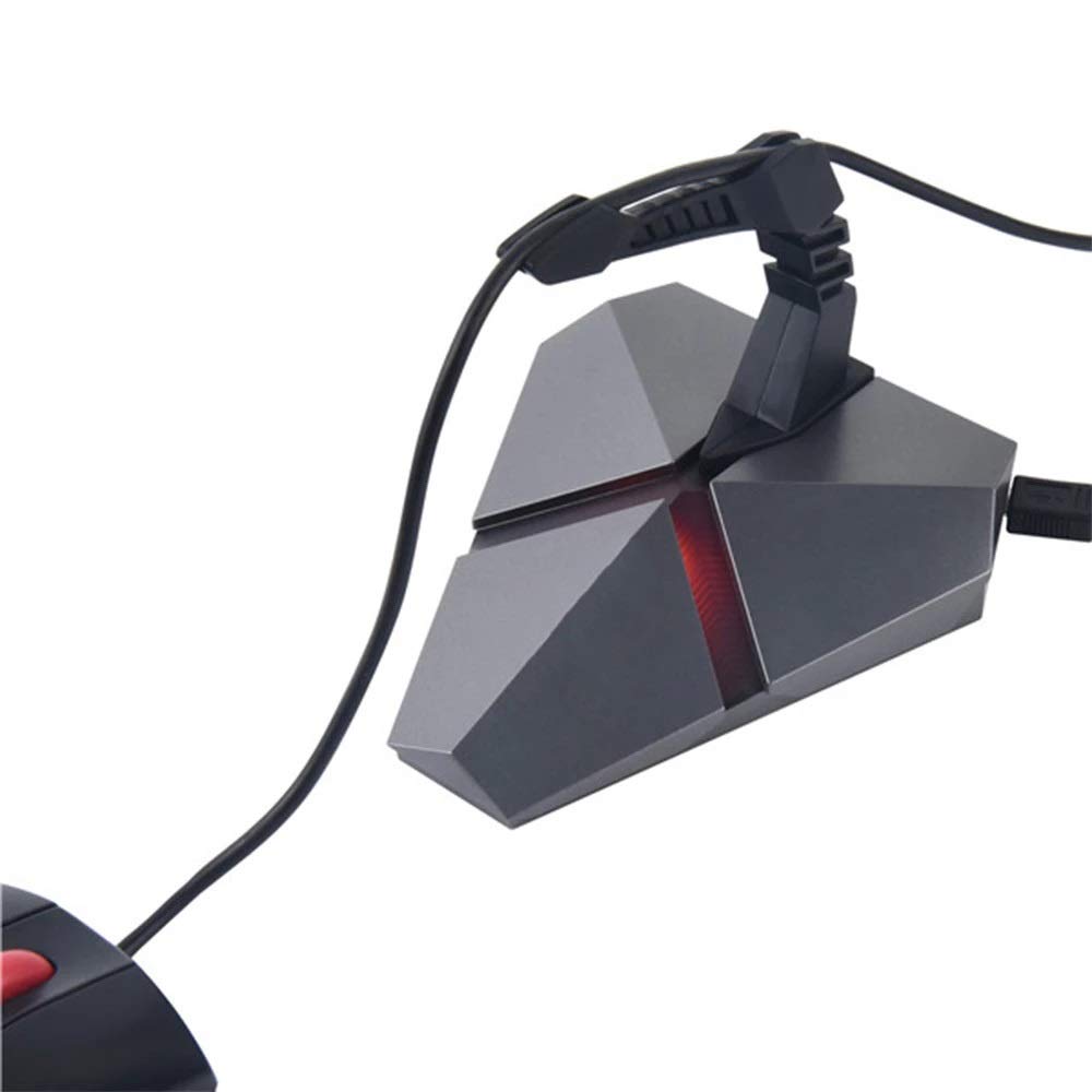 WJCCY LED Light 3-Port Bungee USB Hub Splitter SD Card Reader Mouse Clamp USB 2.0 Data Gaming HUB