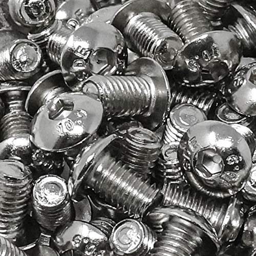 Pack of 100 ZYLtech M5x8 Chrome Plated High Strength Machine Screw for Aluminum Extrusion