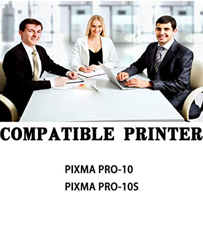 10-Pack ColorPrint Compatible PGI72 Ink Cartridge Replacement for Canon PGI-72 PGI 72 Work with PIXMA Pro-10 Pro 10 Pro10S PRO-10S Pro 10 Laser Printer (PBK, MBK, C, M, Y, PC, PM, R, GY, CO, 1 Set)
