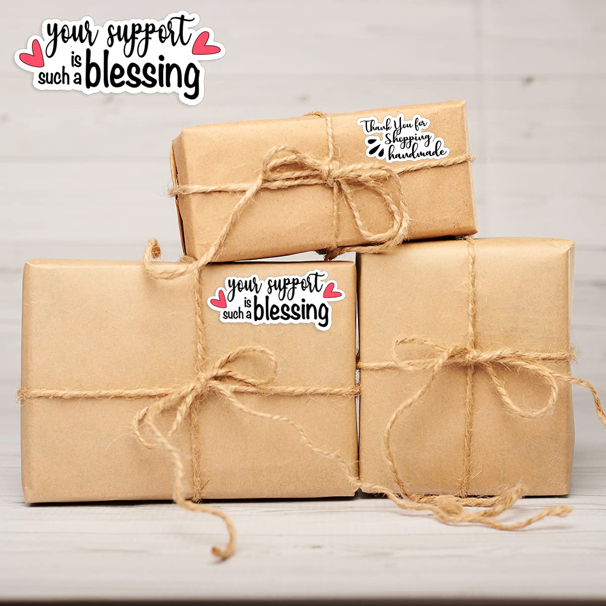 1.5'' Your Support is Such a Blessing Stickers,Thank You Stickers,Handmade Stickers,Business Stickers,Envelopes Stickers for Online Retailers,Handmade Goods,Small Business,500 Labels Per Roll