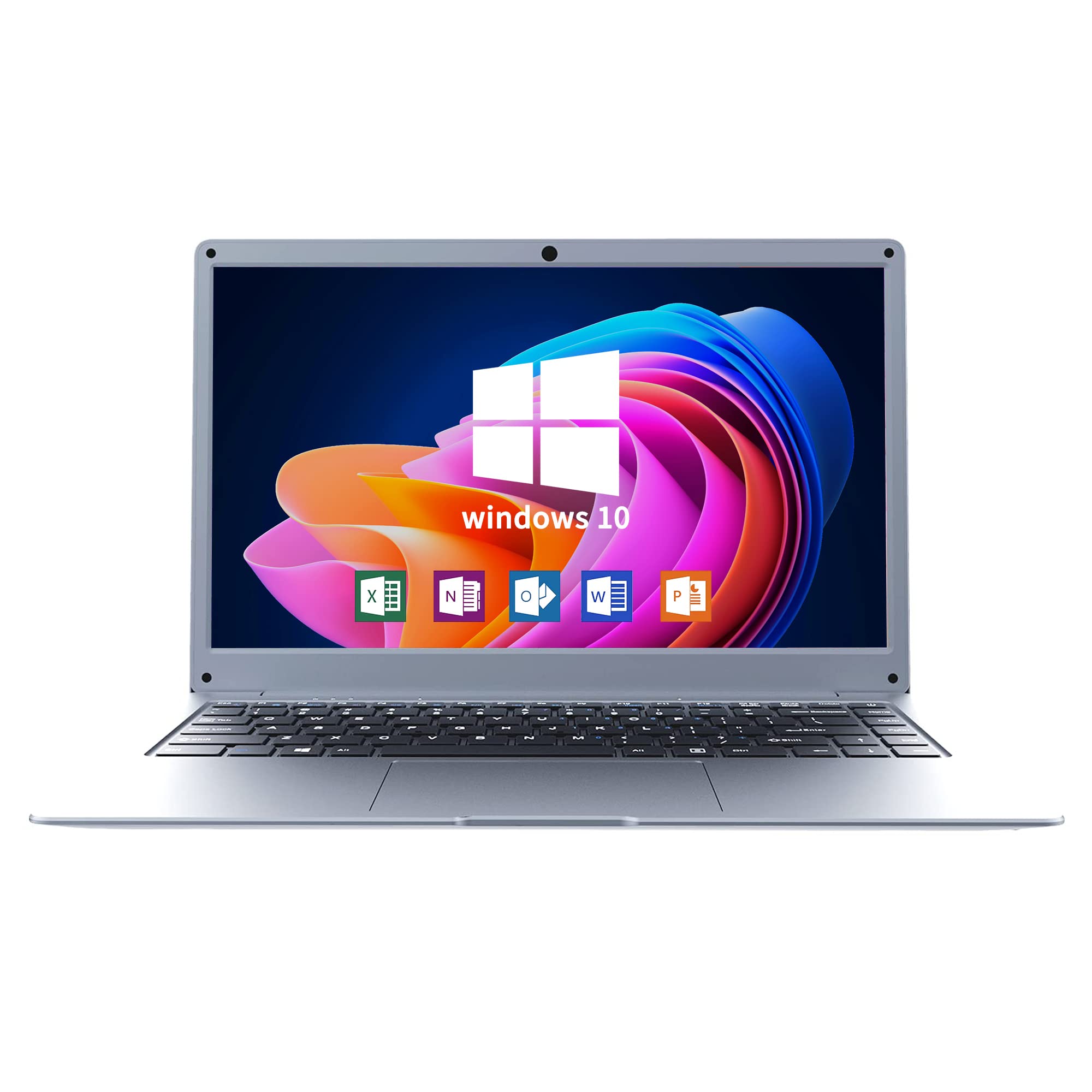 【MS 2019 Office/12GB 】 Jumper Laptop 14 Inch FHD Screen Notebook Celeron N4020(Quad core) Ultrabook 8GB RAM/256GB Dual Band WiFi Computer Lightweight and Portable (8G+256GB)